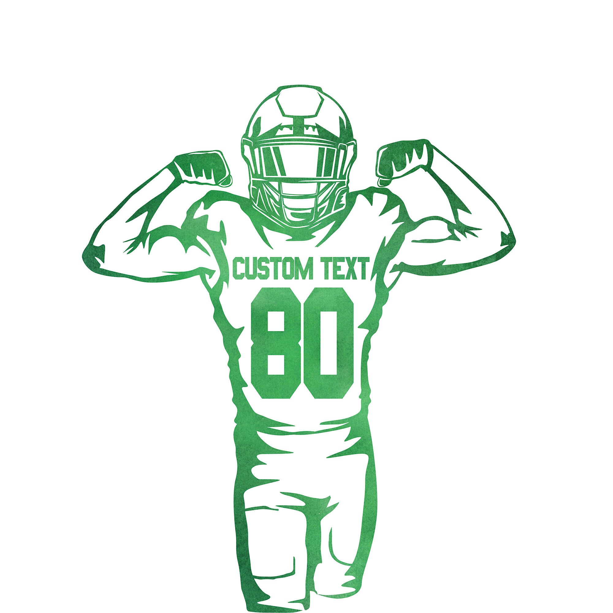 Custom Football Poster Personalized Football Art Football - Etsy