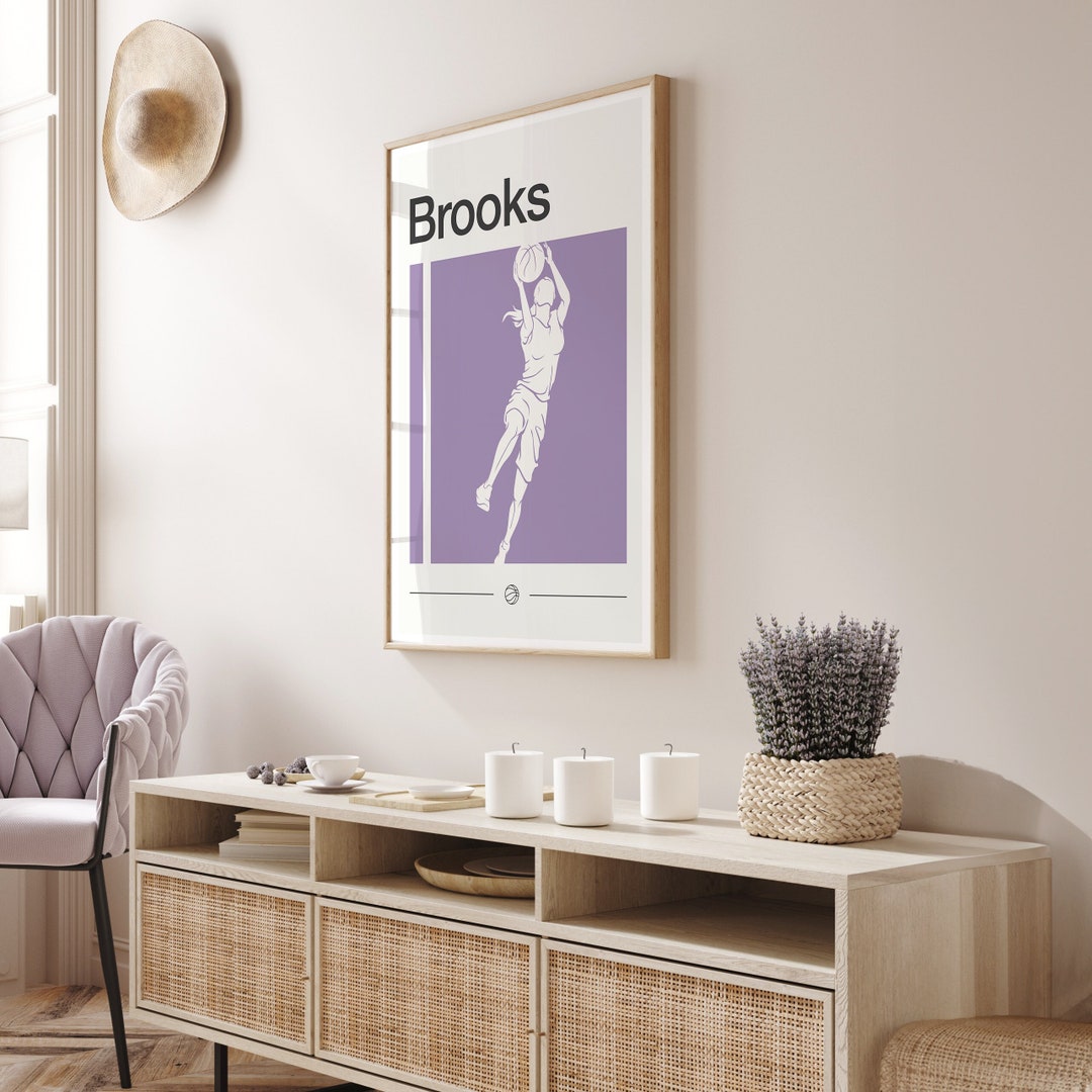 Personalized Girls Basketball Poster, Basketball Jersey Art, Female ...