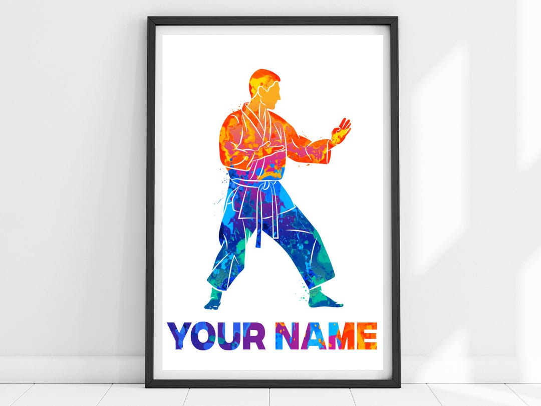 Personalized Karate Poster, Custom Karate Print, Karate Print, Karate ...