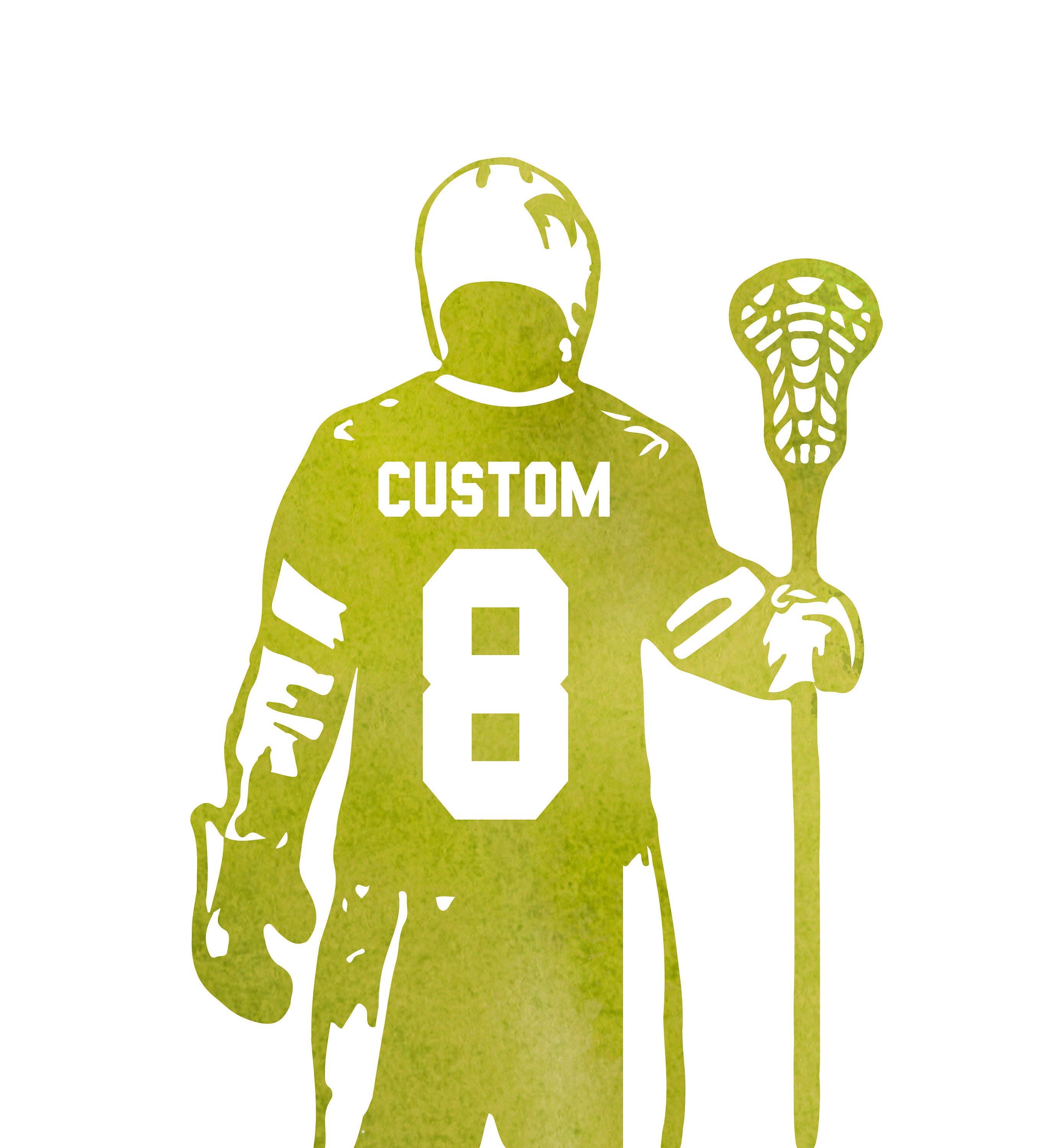 Personalized Lacrosse Poster, Custom Lacrosse Jersey Art, Lacrosse ...