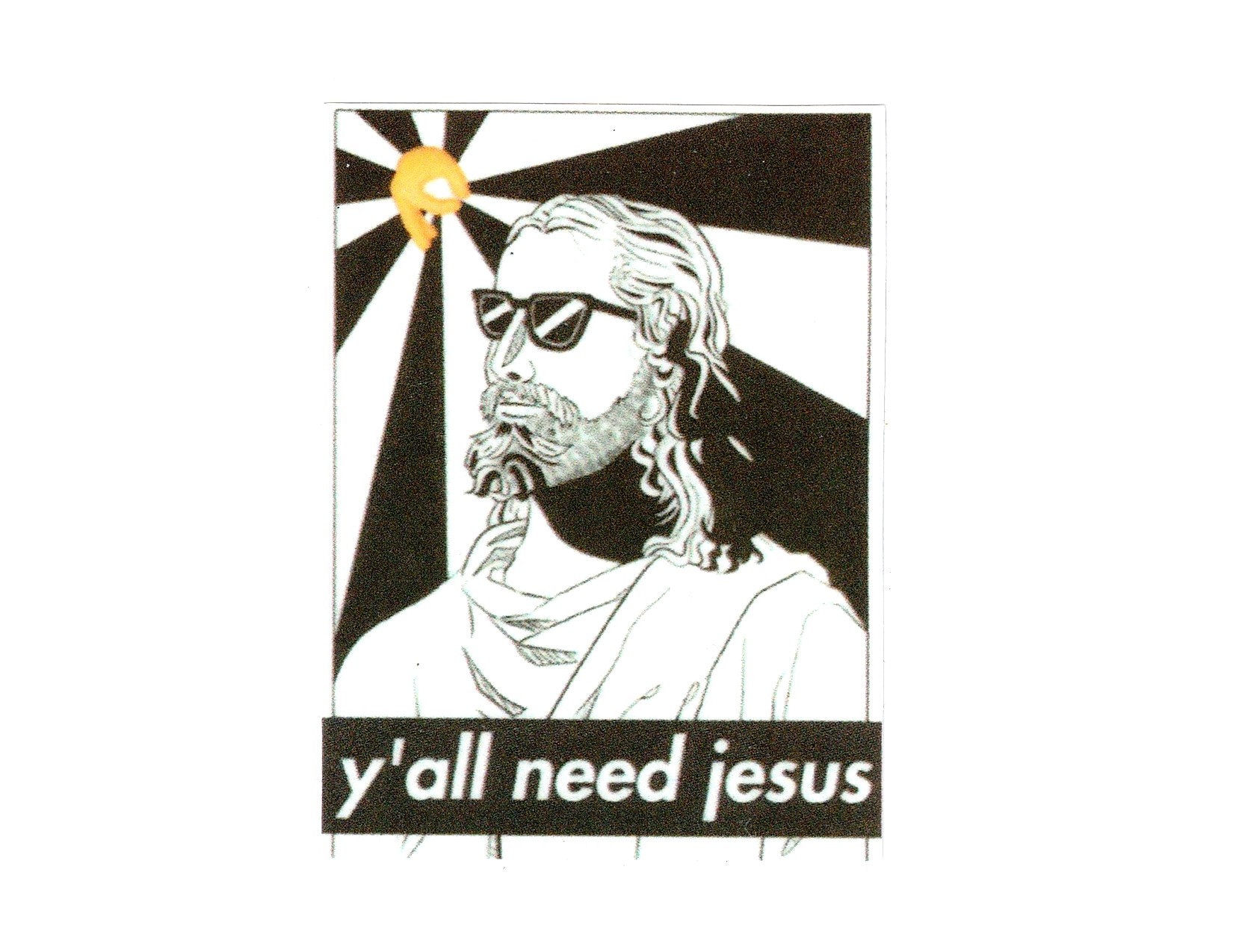 Y'all Need Jesus Sticker, Iron-on, Magnet - Etsy
