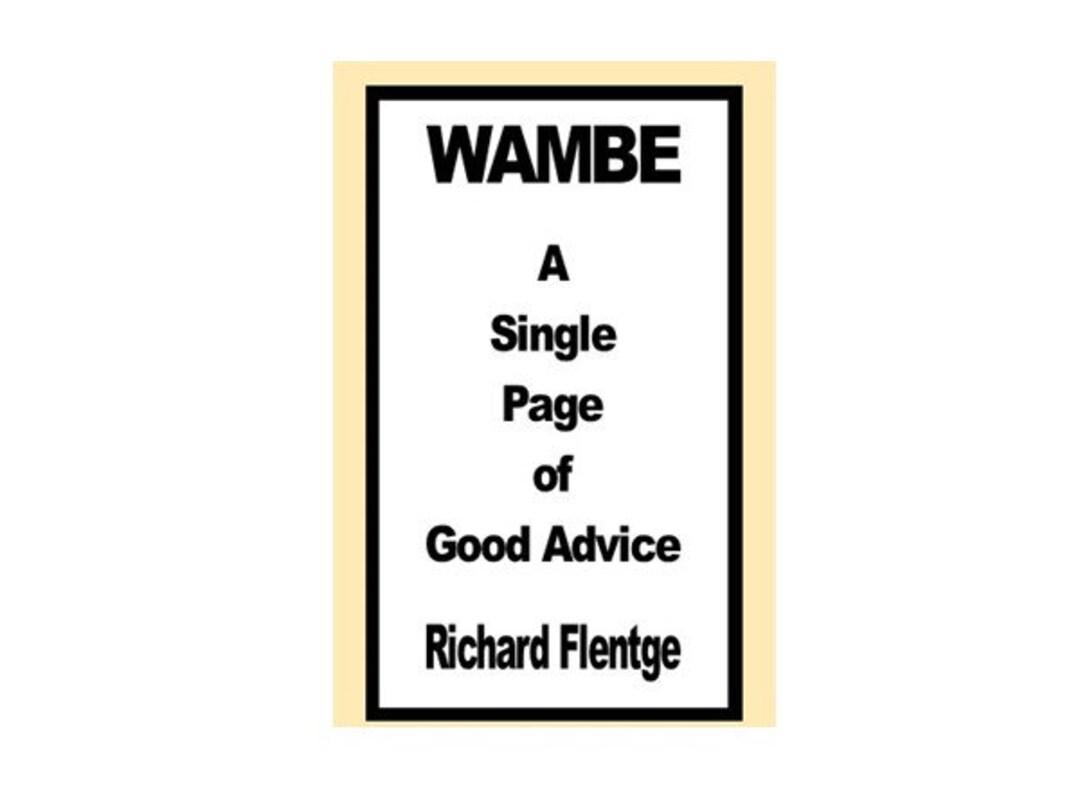 WAMBE a Single Page of Good Advice - Etsy