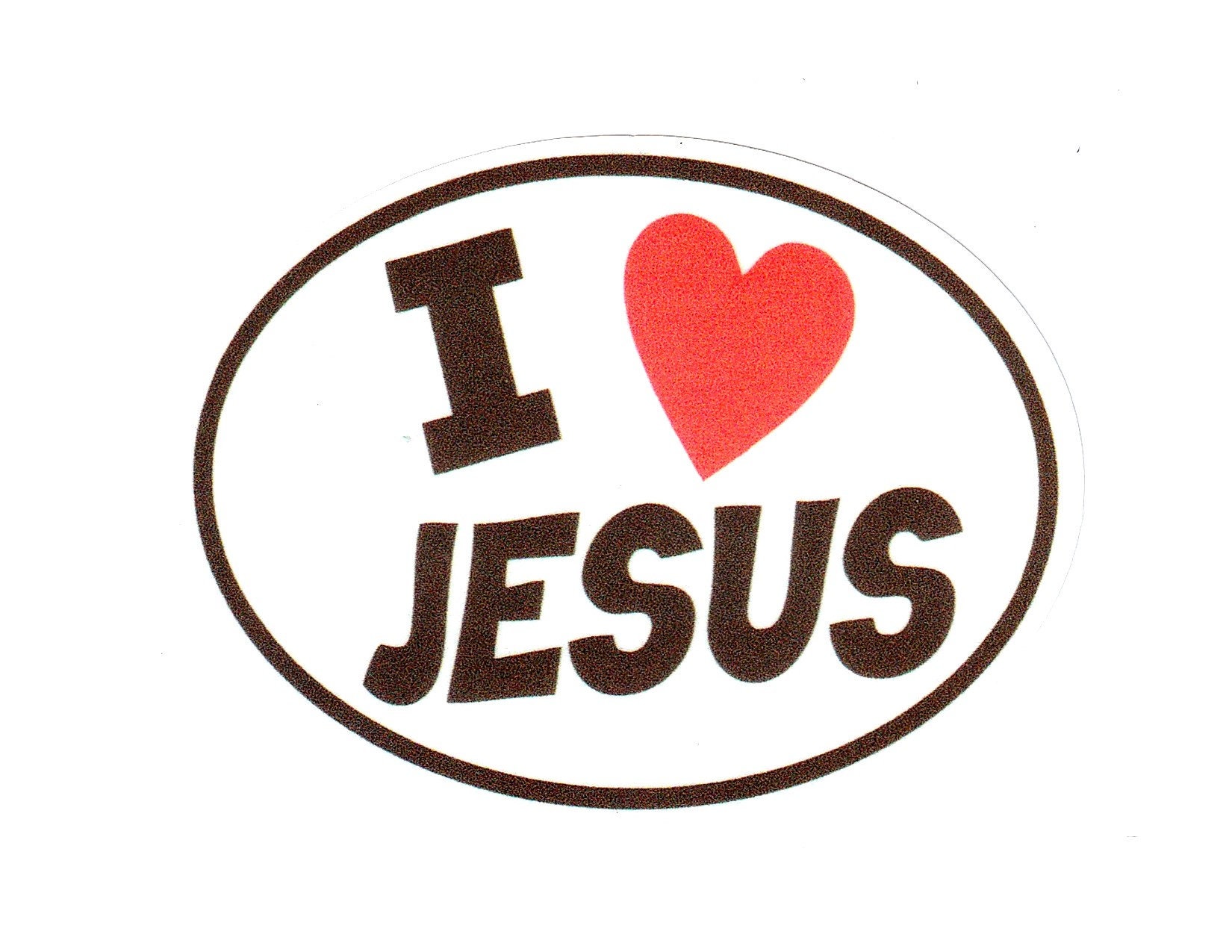 Love Jesus Sticker, Iron-on, Magnet - Etsy