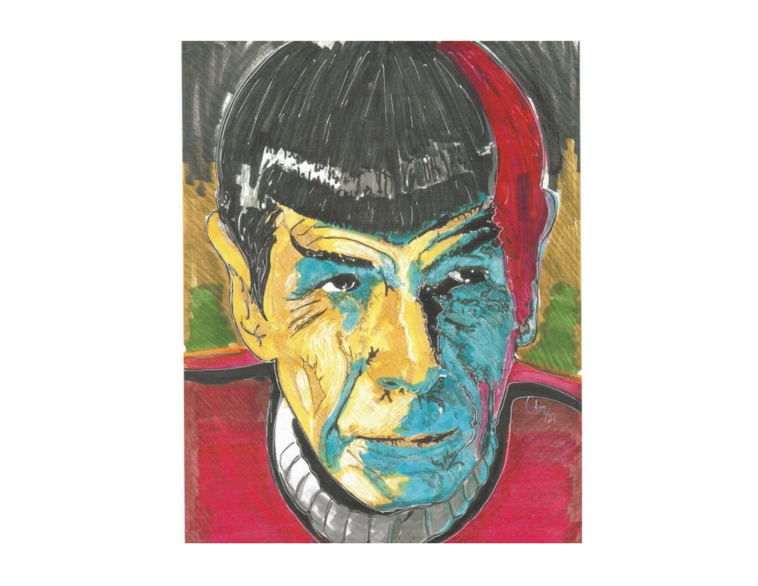 Spock Sticker, Iron on Transfer, Magnet - Etsy