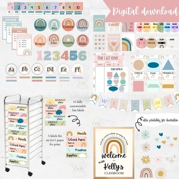 Boho Classroom Decor - Etsy