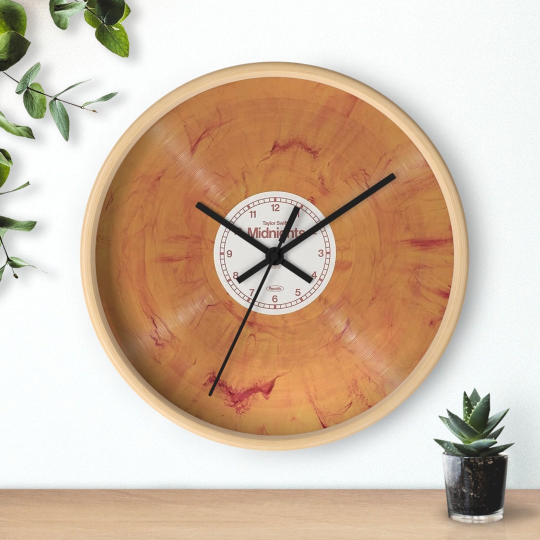 Wall Clock Taylor Swift Midnights Blood Moon the Eras Tour - Etsy