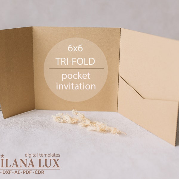 Pocket Folder Invite - Etsy