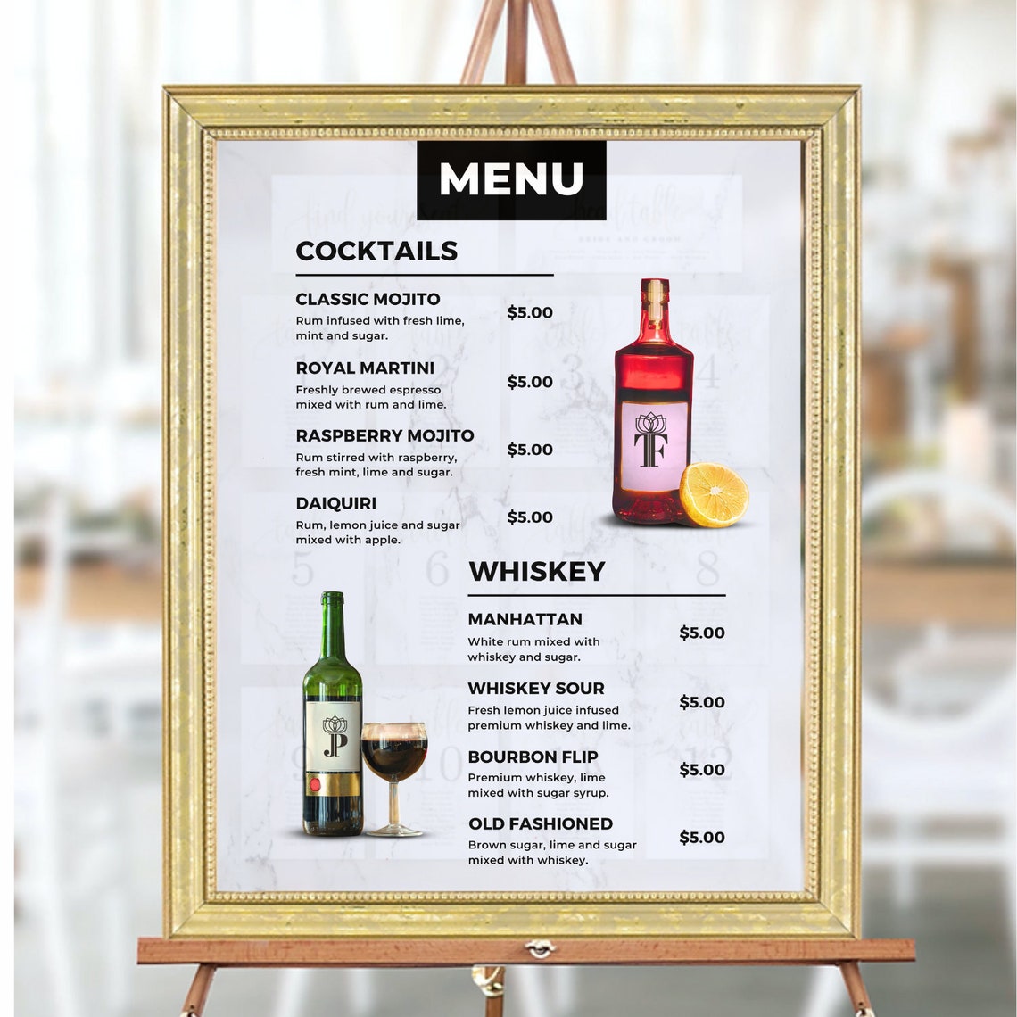 Bar Menu Bundle 1 Day Sale 20 Bar Menu Canva Editable 50 - Etsy