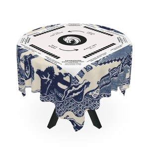 Modern Zen Mahjong Tablecloth With Instructions - Mah Jongg Table Cover ...