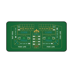 Premium Craps Table Mat Casino Game Night Essential,available in Two ...
