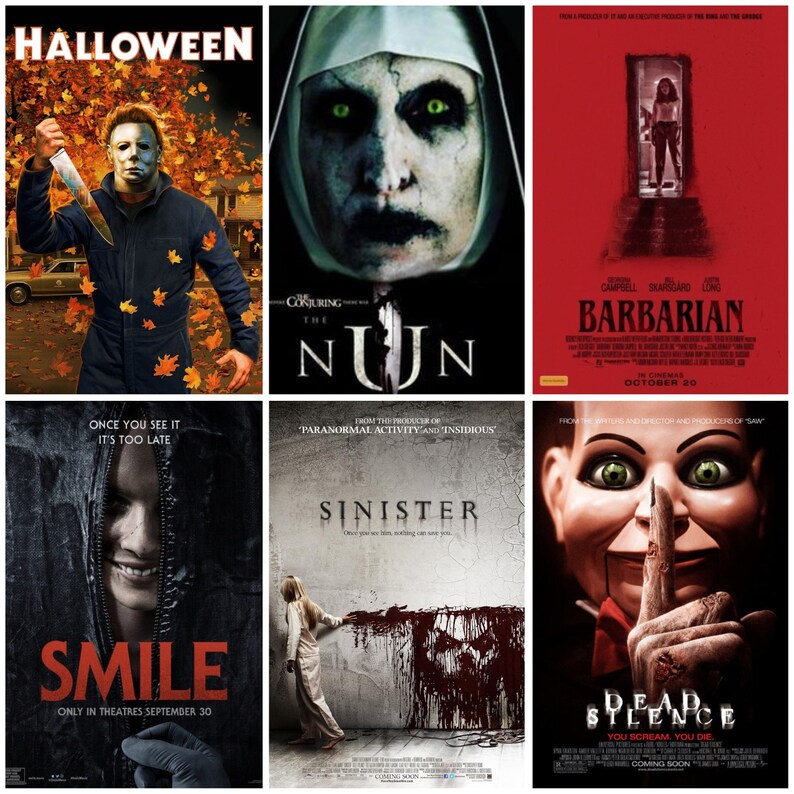 50 Horror Png Bundle, Horror Movie Cover Bundle, Halloween Png Bundle ...