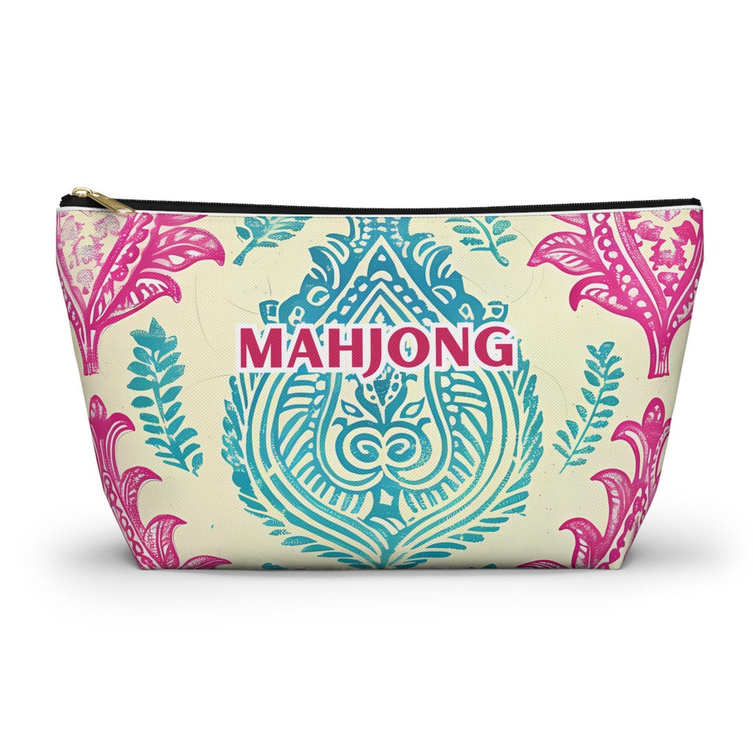 Stylish Colorful Mahjong Pouch - Perfect for Mahjong Enthusiasts and On ...