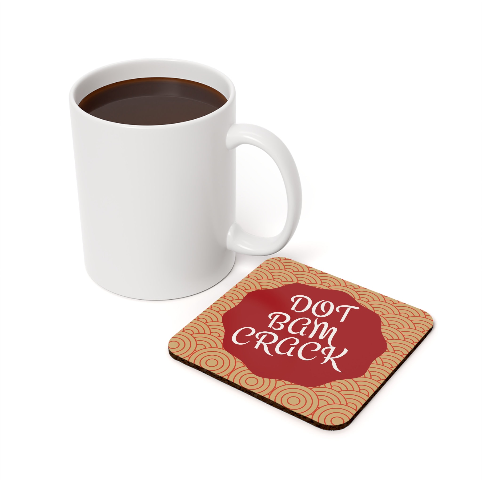 Dot Bam Crack Cork Back Coaster Matching Coasters for the - Etsy