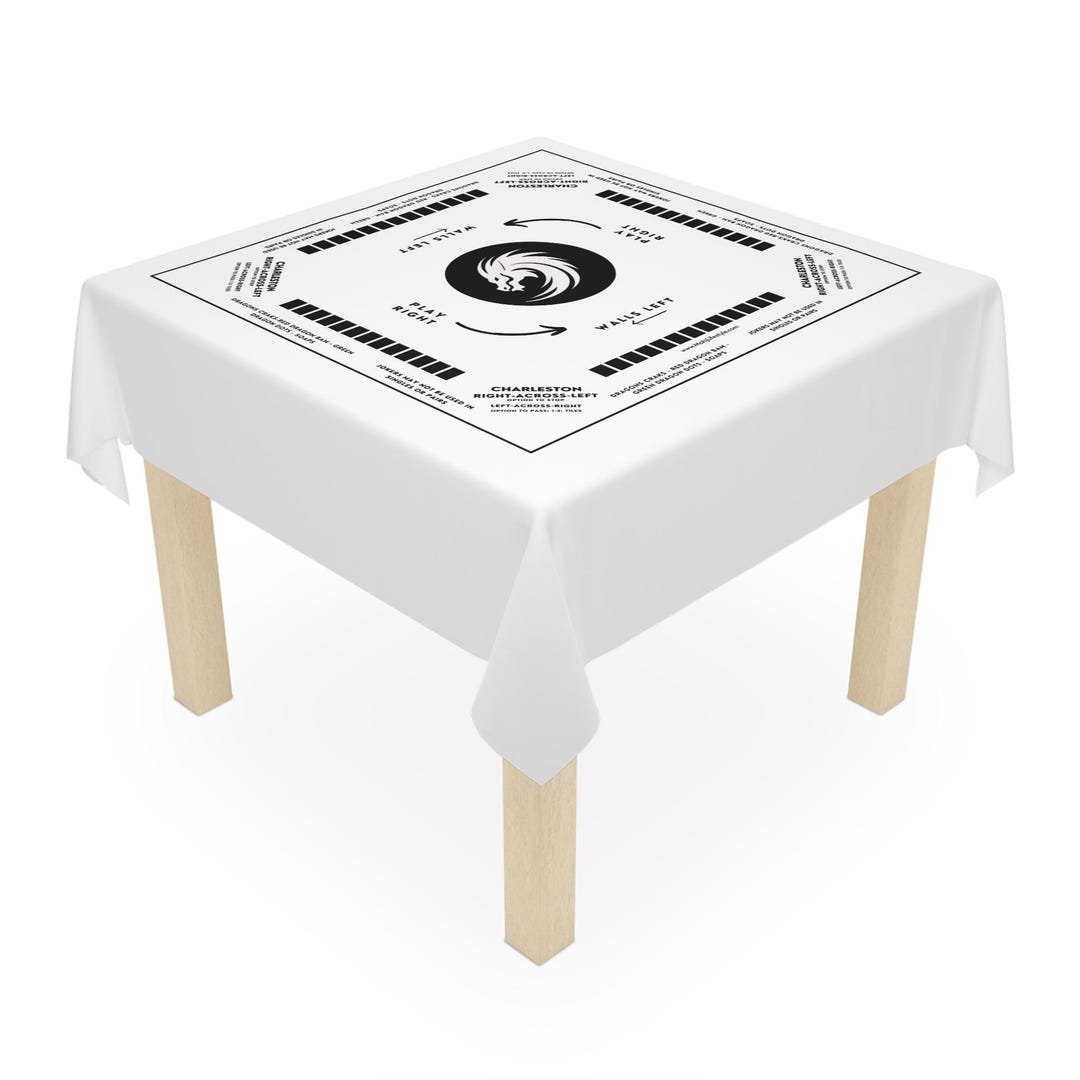 Premium Mahjong Mat With Rules - Mahjong Tablecloth Size 55 X 55 ...