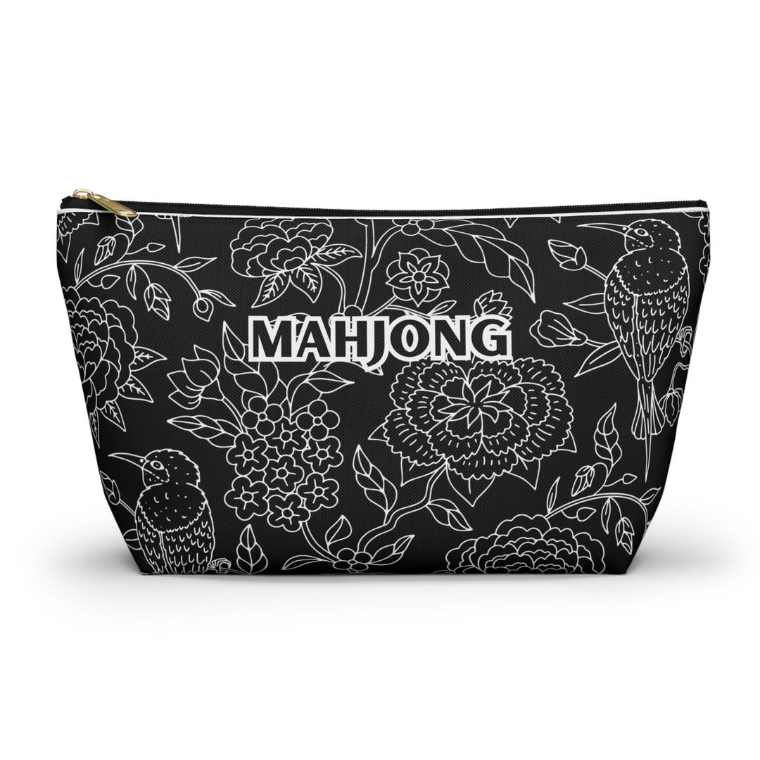 Simple Black and White Mahjong Pouch Perfect for Mahjong Enthusiasts ...