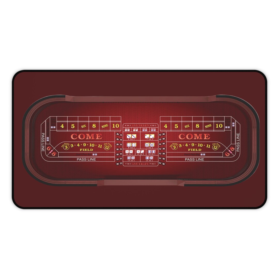 Casino Game Night Essential - Craps Table Mat, Available in Two Sizes ...