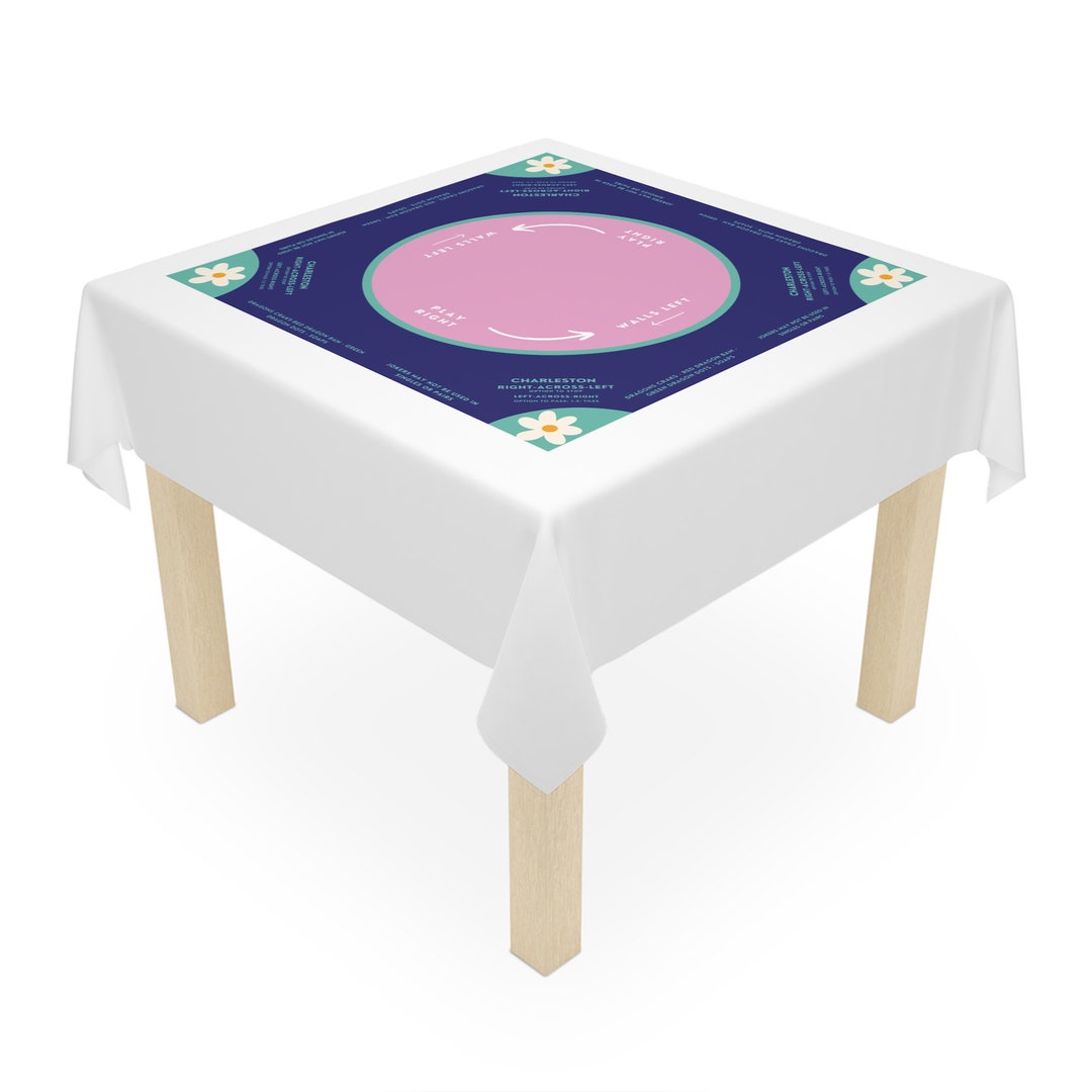 Instructional Mahjong Tablecloth for Teaching Mah Jongg, Easy-to-follow ...