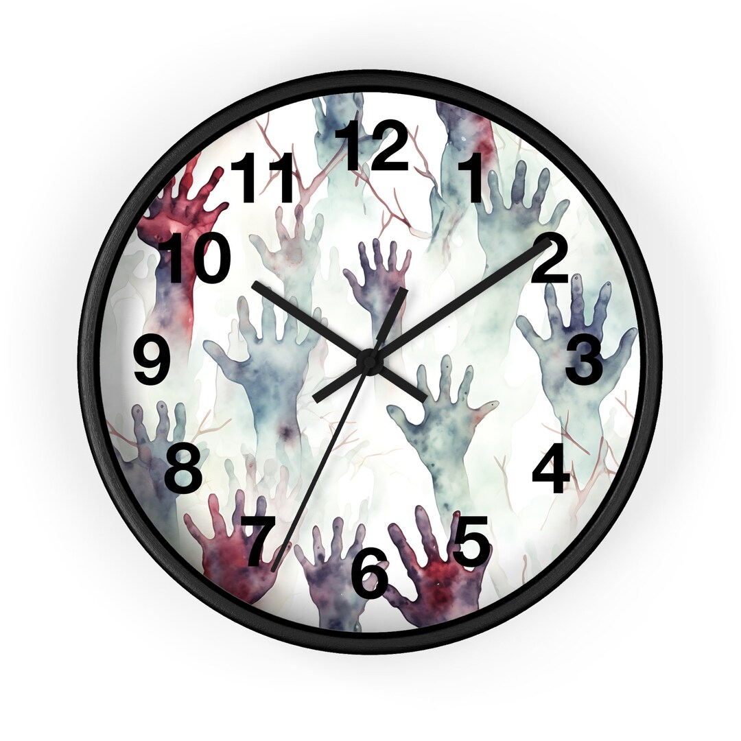 Halloween Decoration Horror Clock Halloween Decor a Great - Etsy