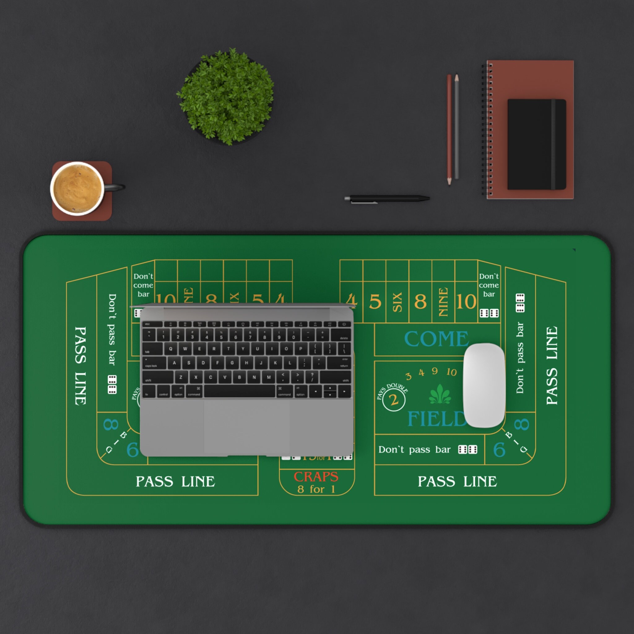 Premium Craps Table Mat Casino Game Night Essential,available in Two ...