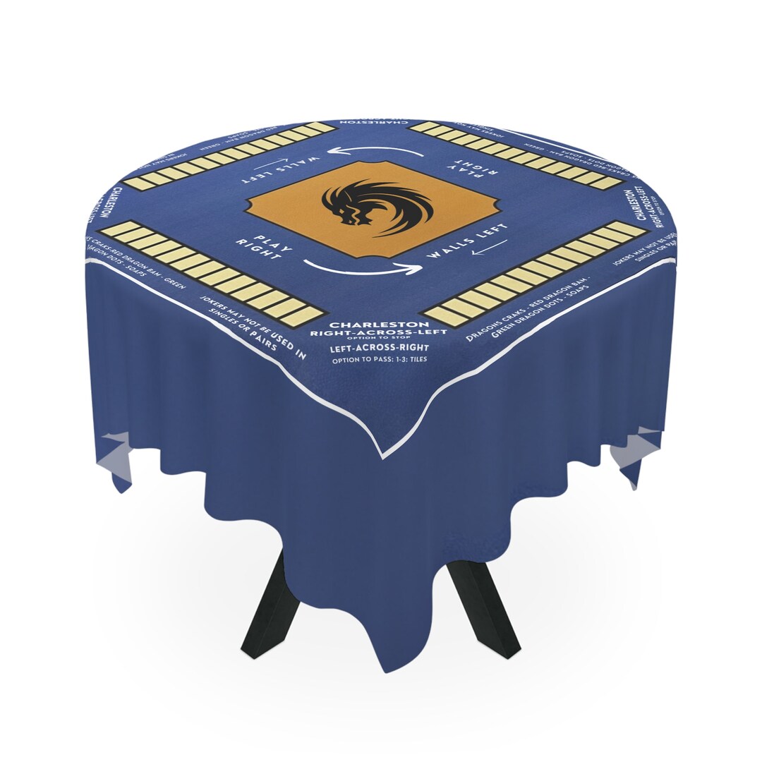 Mahjong Mat With Instructions - Mahjong Tablecloth Size 55 X 55 ...