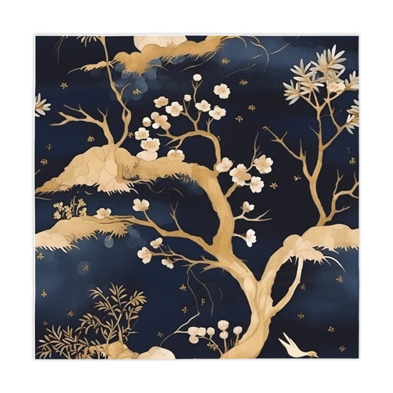 Yellow Chinoiserie Fabric - Etsy