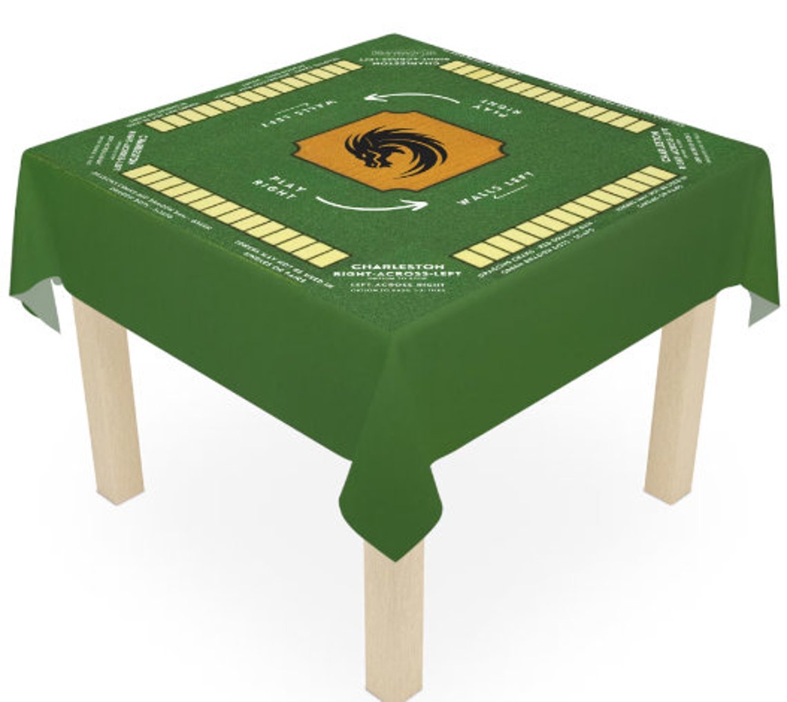 Mahjong Mat, Mahjong Rules and Instruction Tablecloth Mahjong Board 55. ...