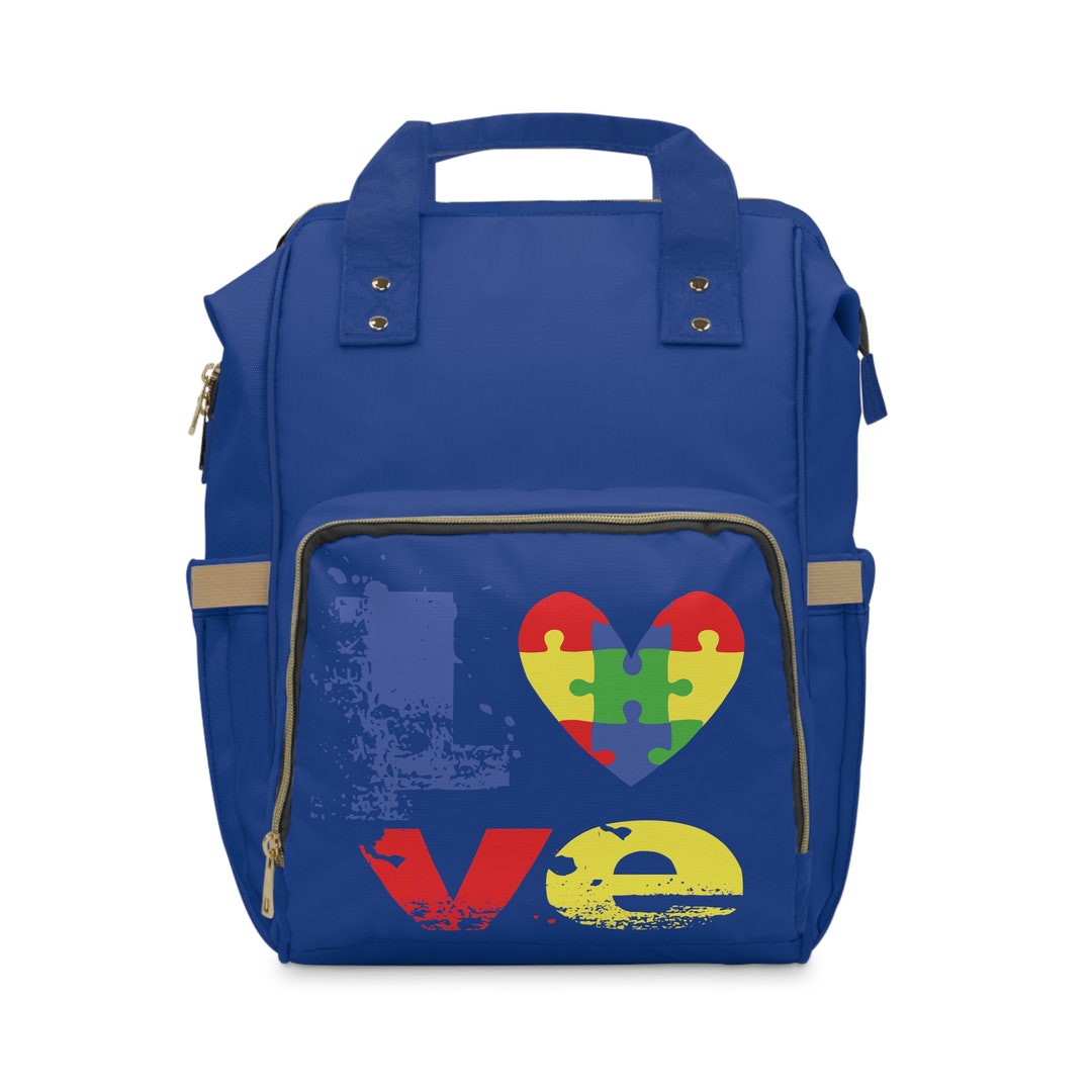 Autism Backpack Heart Puzzle Backpack - Etsy