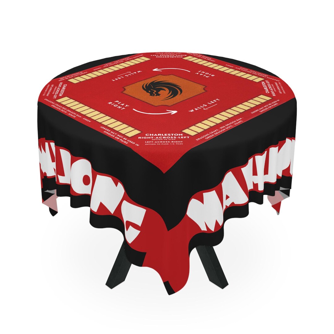Mahjong Board, Mahjong Rules and Instruction Tablecloth | Easy for ...
