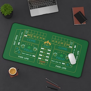 Premium Craps Table Mat Casino Game Night Essential,available in Two ...