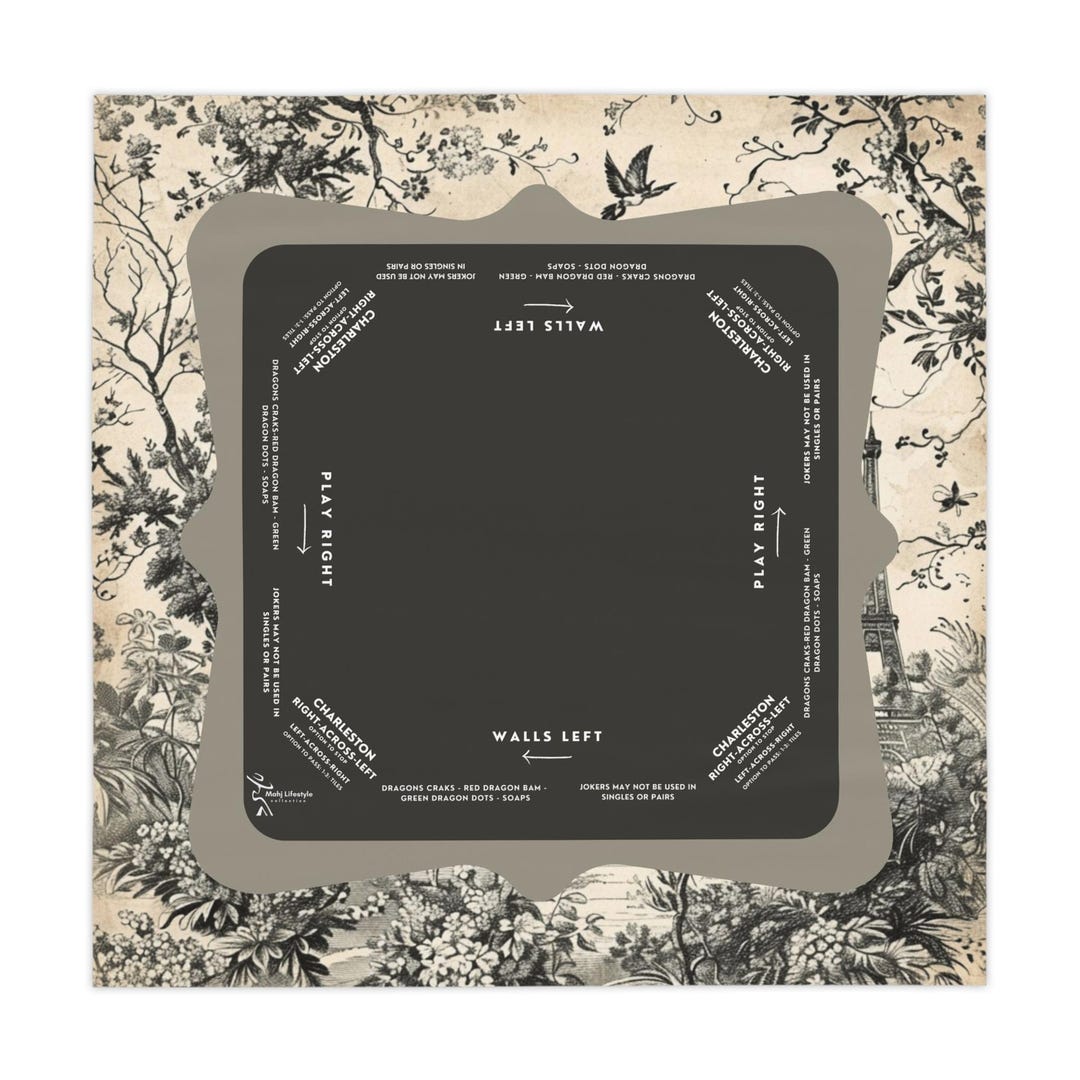 Mahjong Mat, Premium Grey Mahjong Mat - Smooth, Durable Surface for ...