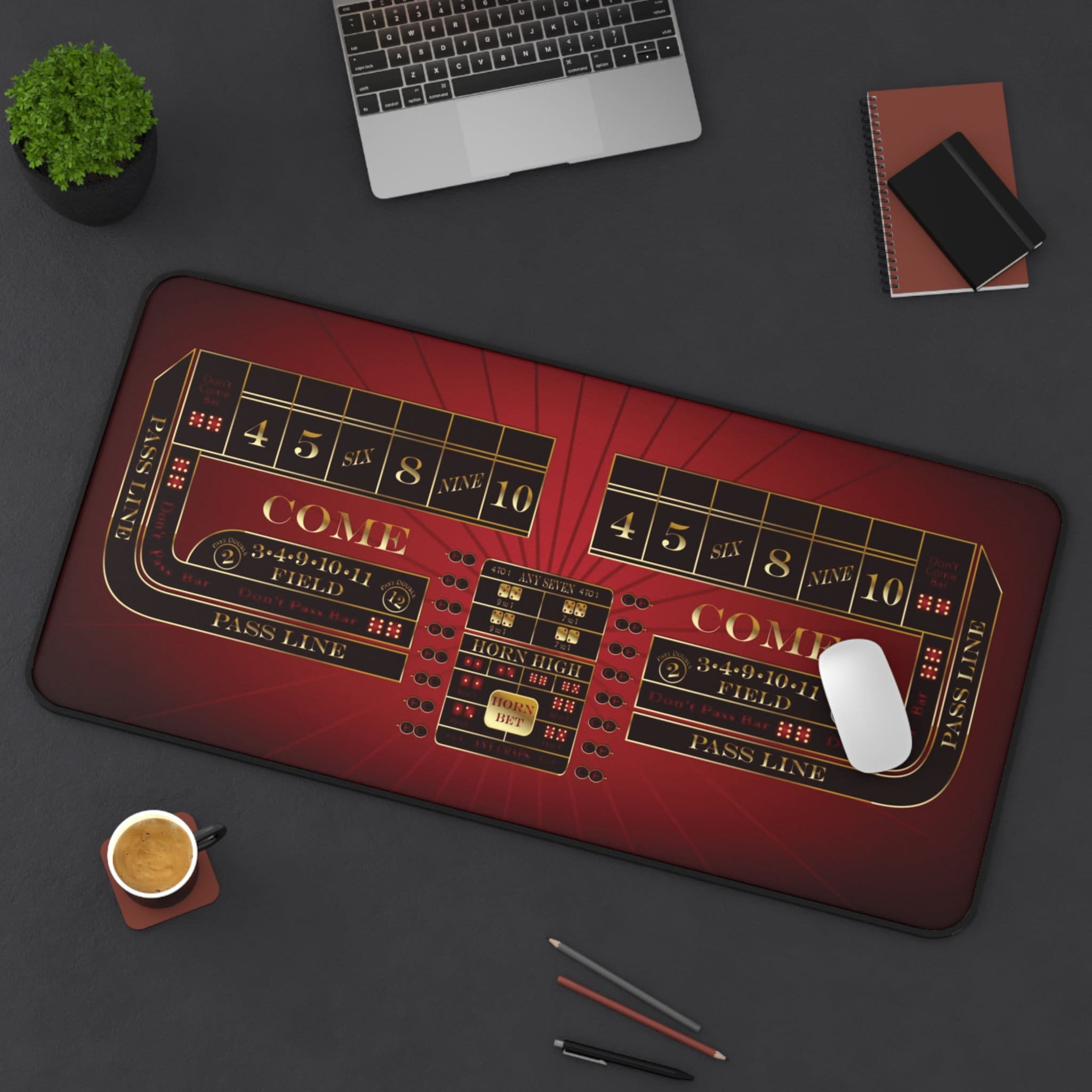 Premium Craps Table Mat Casino Game Night Essential, Available in Two ...