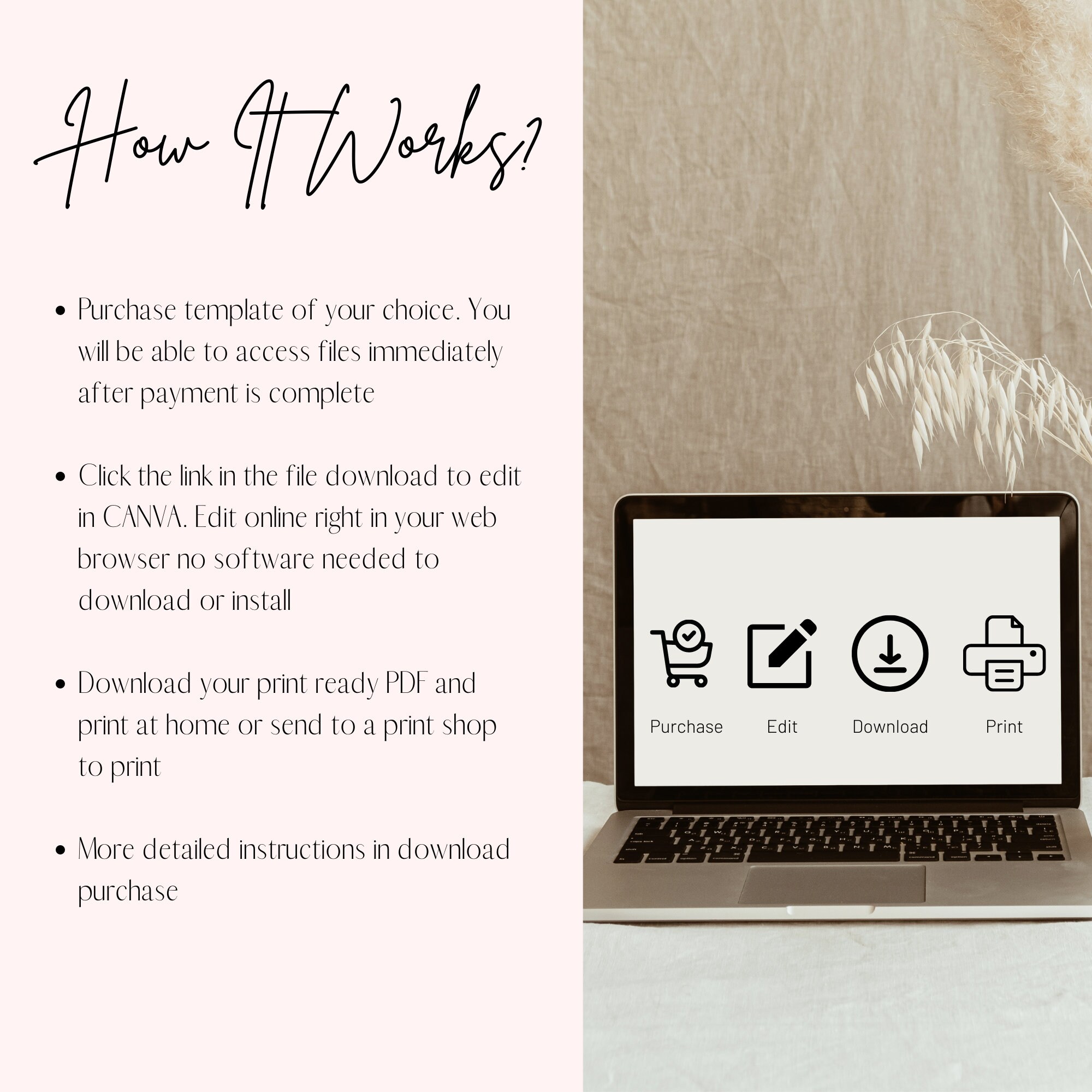 Printable Save the Date Template | Edit With Canva | 100% Editable Text ...