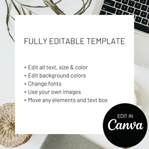 Printable Save the Date Template | Edit With CANVA | 100% Editable Text ...