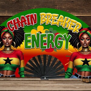 Juneteenth Clack Fans – Bold Pre-made Designs, Custom Folding Hand Fan ...