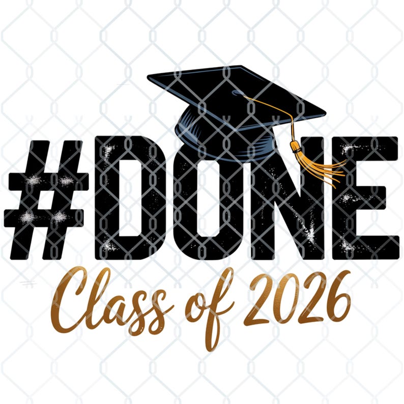 Graduation 2026 PNG Design: Class of 2026 Sublimation Art (instant ...