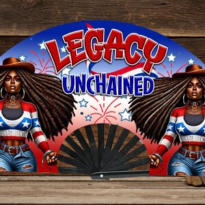 Juneteenth Clack Fans – Bold Pre-made Designs, Custom Folding Hand Fan ...