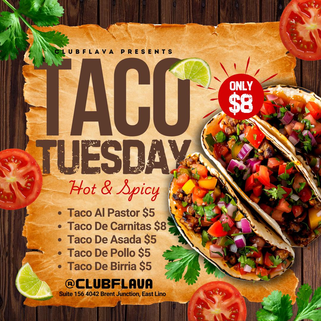 Editable Taco Flyer Template for Canva, Taco Flyer, Restaurant Flyer ...