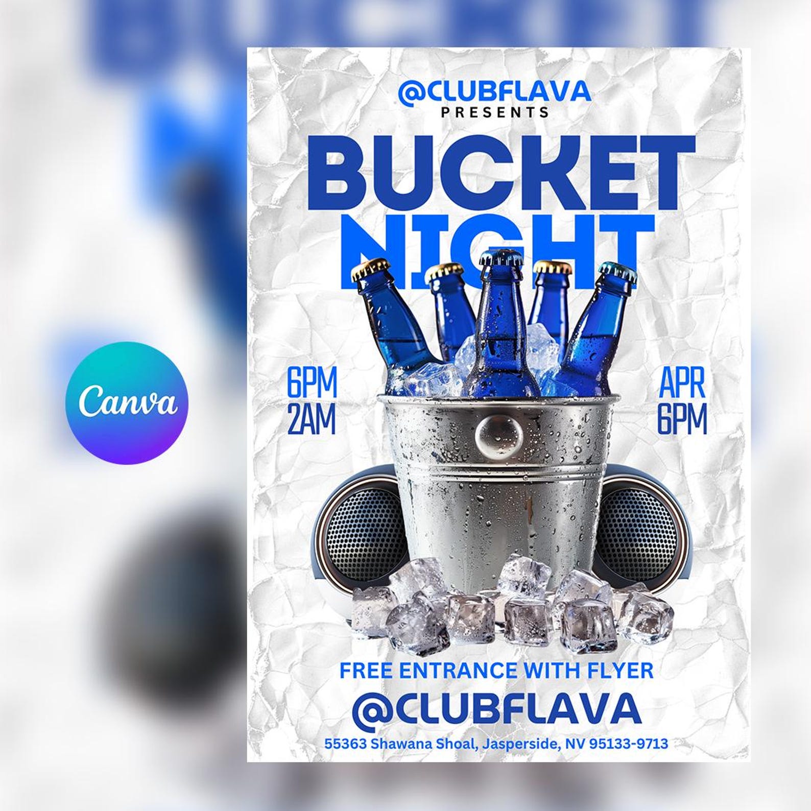 Editable Beer Bucket Flyer, DIY Event Flyer, Party Flyer, Beer Bucket ...