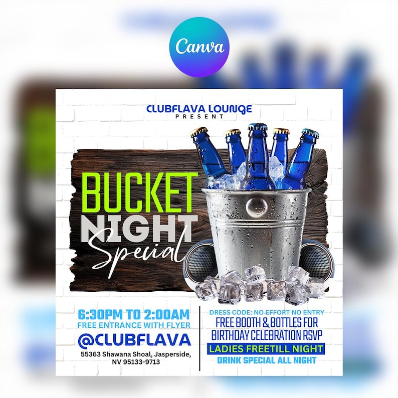 Editable Beer Bucket Flyer, DIY Event Flyer, Party Flyer, Beer Bucket ...