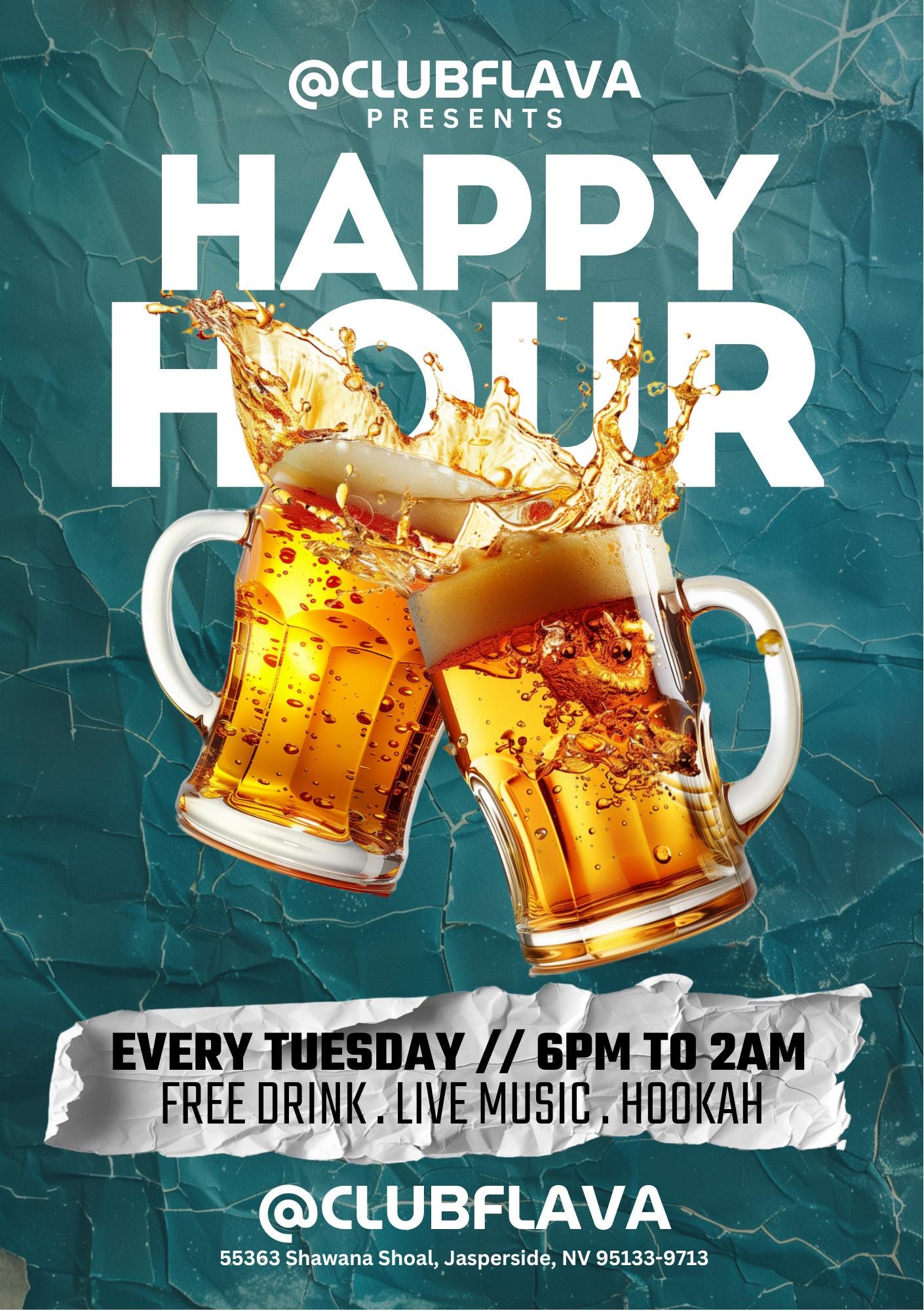 Editable Happy Hour Flyer, DIY Event Flyer, Party Flyer, Happy Hour ...