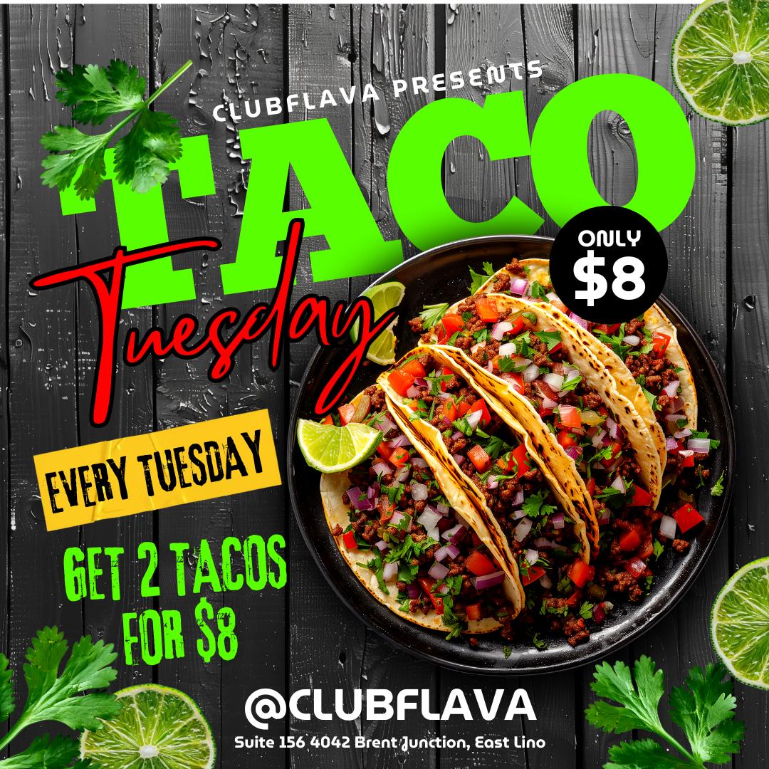Editable Taco Flyer Template for Canva, Taco Flyer, Restaurant Flyer ...