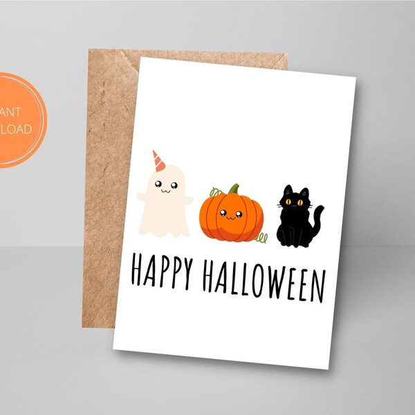 Funny Halloween Card - Etsy