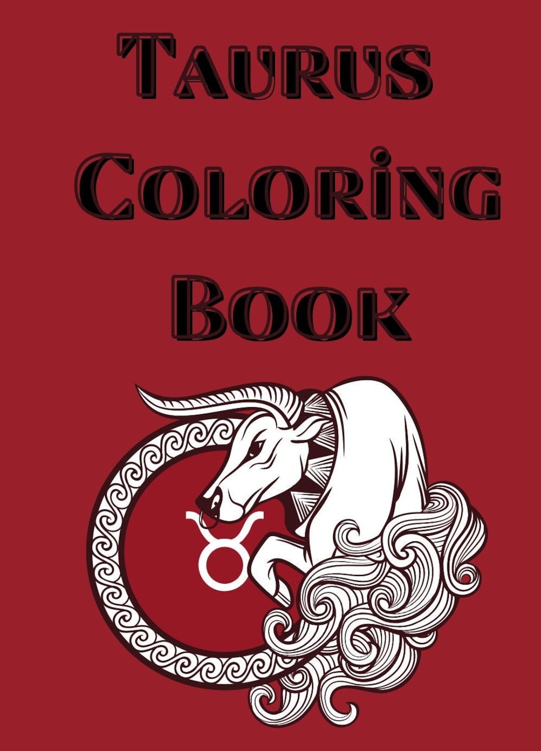 Zodiac Taurus Coloring Book - Etsy
