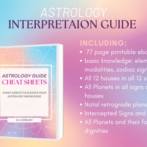 Astrology Interpretation Guide Ebook * Astrological Horoscope Guide ...