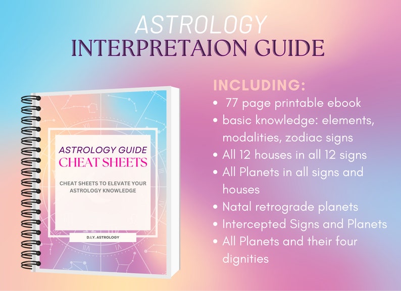 Astrology Interpretation Guide Ebook * Astrological Horoscope Guide ...