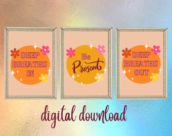 Deep Breaths Poster - Etsy