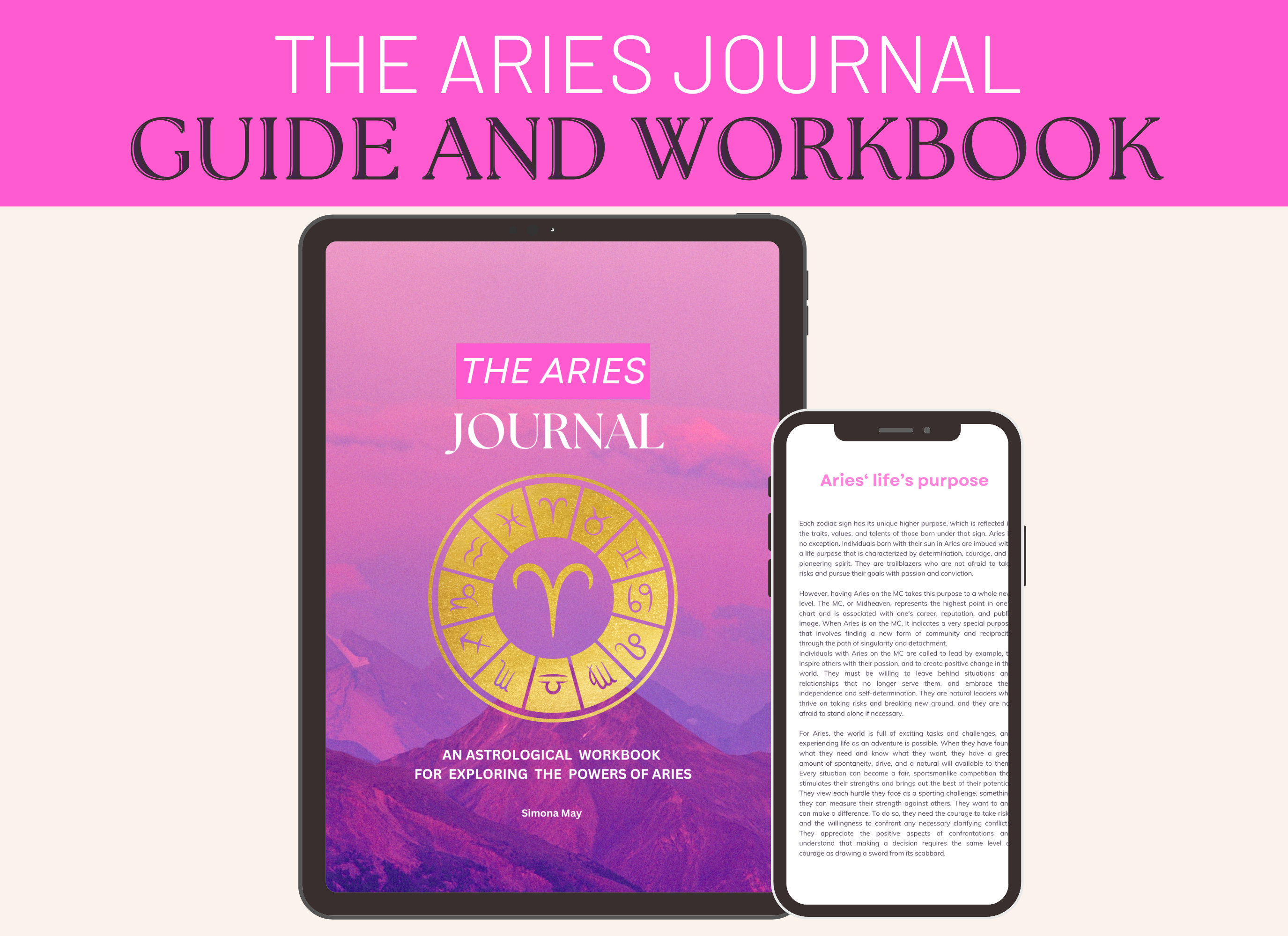 The Aries Journal * Astrology Ebook Guide and Workbook * Aries Season ...