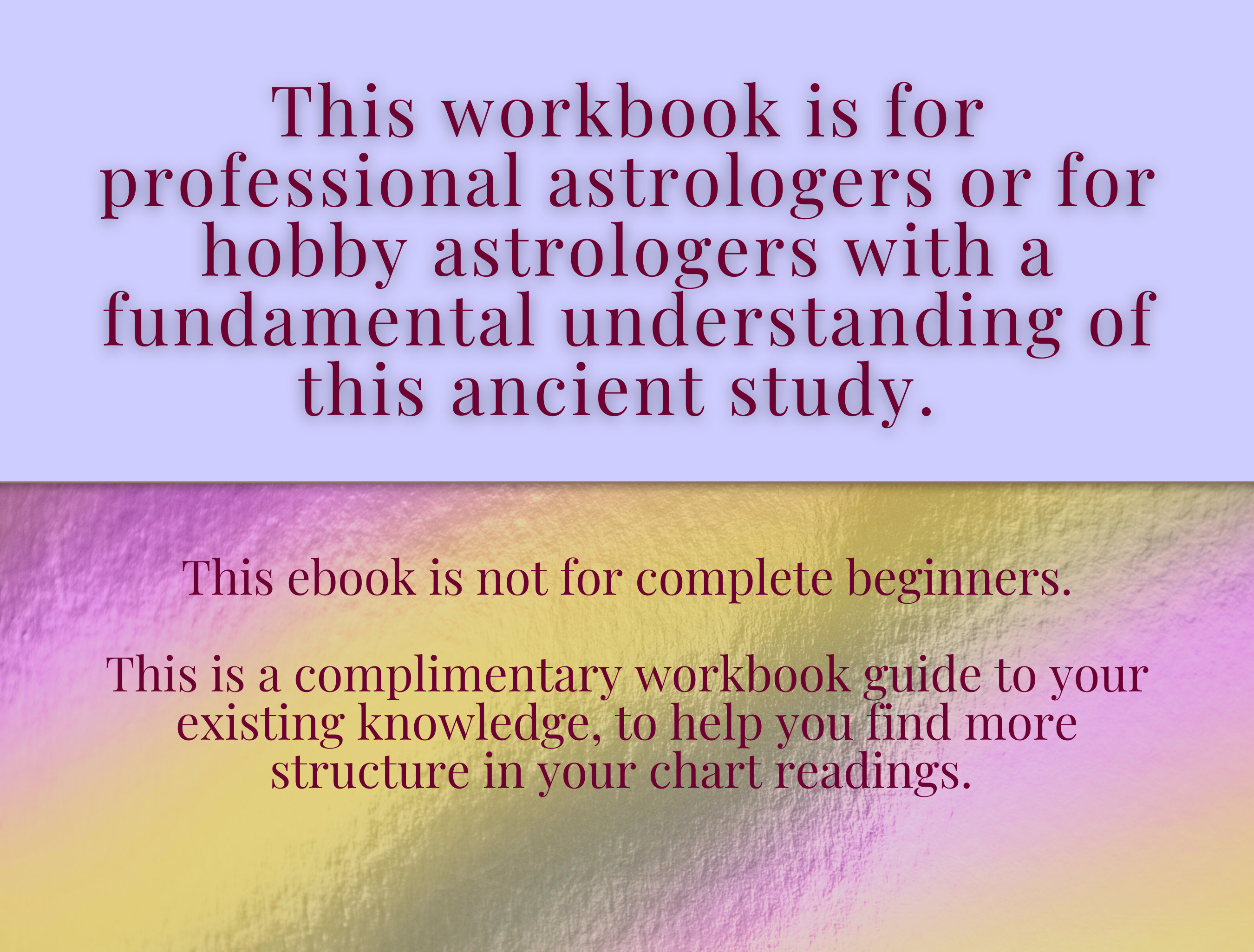 Astrology Chart Interpretation Workbook | 40 Page Advanced Workbook to ...