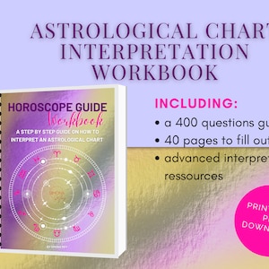 Astrology Chart Interpretation Workbook | 40 Page Advanced Workbook to ...