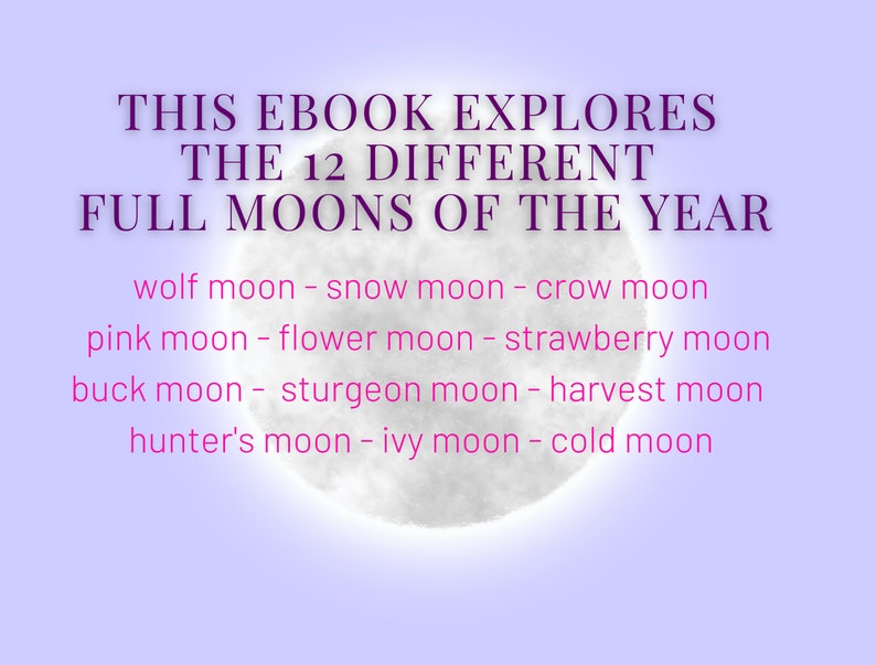2023 and 2024 Moon Journal Workbook / Moon Planner Download / Moon ...